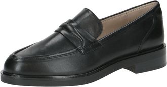 Caprice Damen Slipper aus Leder mit Blockabsatz, Schwarz (Black Nappa), 36.5 EU