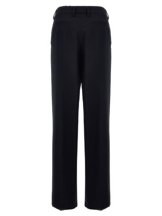 Prada Wool Gabardine Trousers - Black