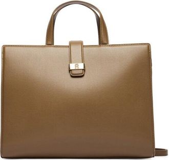 Tommy Hilfiger Handtasche Th Heritage Satchel AW0AW18287 Braun