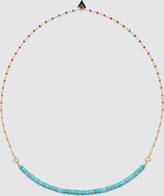 Mon Precieux Ge Collier Soleil et Pendentif Turquoise Bleu