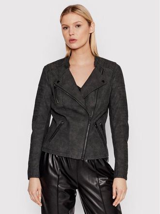 Only Jacke aus Kunstleder Ava 15102997 Schwarz Regular Fit