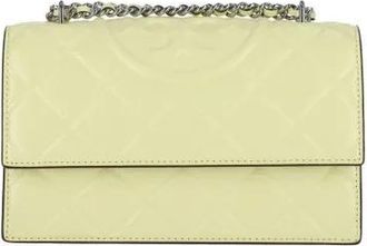 Tory Burch Tory Burch Hobo Bags - Fleming Small Shoulder Bag - Yellow - Gr. unisize - in Gelb - für Damen