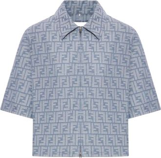 Fendi Damen, Blusen & Hemden, Blau, XSGröße