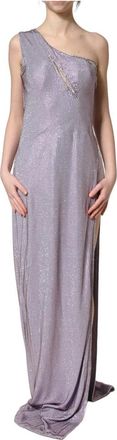 Dolce & Gabbana Femme, Robes, Violet, Taille: 38 FR Robe de Soir&eacute;e &Eacute;paule D&eacute;nud&eacute;e