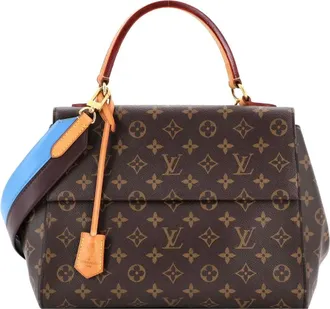 Louis Vuitton Cluny Top Handle Bag Monogram Canvas MM shoulder bag - Marron