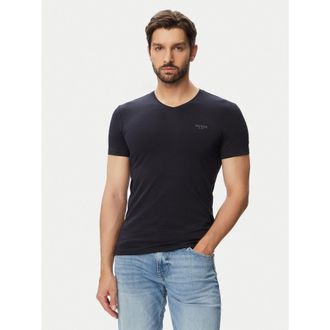 Guess T-Shirt M6YI32 K3735 Dunkelblau Extra Slim Fit