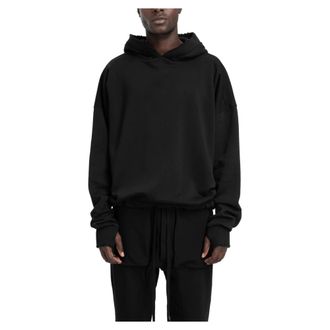 Thom Krom Homme, Sweatshirts et sweats &agrave; capuche, Noir, Taille: L Pull &agrave; capuche oversize