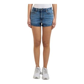 Guess Femme, Shorts, Bleu, Taille: W30 Vintage High Waist Shorts