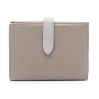Celine Pre-owned Medium Strap Wallet Leather Bifold Wallet - - Pre-owned - Damen - Grau - ONE SIZE