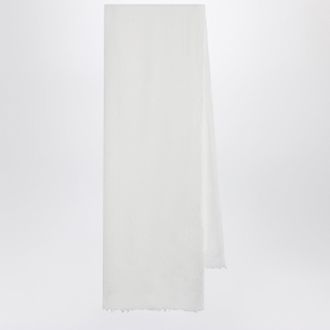 Destin Wei&szlig;er Schal aus Seiden-Kaschmir-Mix