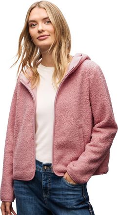 Street One Teddy-Jacke mit Kapuze Powder pink 46