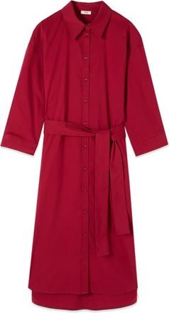 Oltre Femme, Robes, Rouge, Taille: 40 FR Robe chemise en popeline