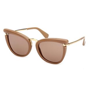 Max Mara Lunettes de soleil rondes - unisex - Accessoires - Brun - Taille: 55 MM