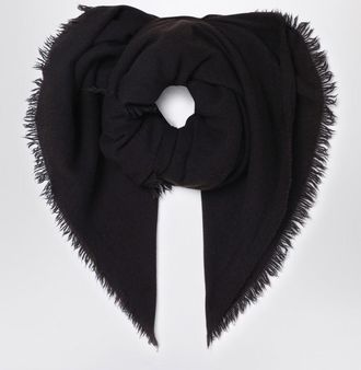 Destin Ebony brown cashmere scarf