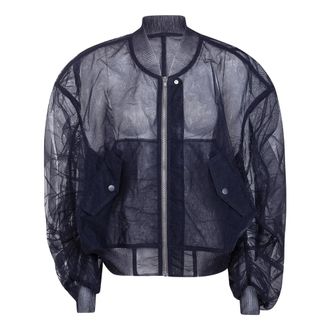 Rick Owens Femme, Vestes, Noir, Taille: 42 FR Sheer Bomber Jacket