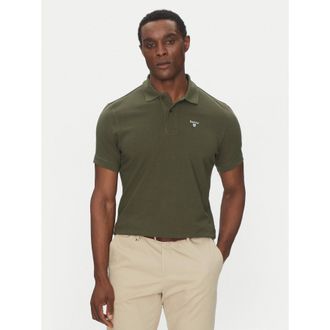 Barbour Poloshirt Original Sports MML0358OL71 Gr&uuml;n Tailored Fit