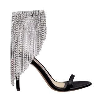 Alexandre Vauthier 105mm Crystal Drapery Satin Sandalen - - Shoes - Damen - Schwarzk - 38 1/2 EU