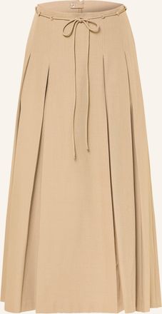 Y.A.S. Faltenrock beige