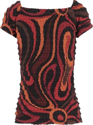 Pucci Femme, Blouses et Chemises, Multicolore, Taille: 42 FR Top en nylon avec finition froiss&eacute;e