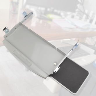 Generic Tastaturablage f&uuml;r unter den Schreibtisch, kleine ausziehbare Tastaturablage 19 - Ausziehbare Tastaturschublade aus Stahl f&uuml;r Computer - Schiebeplattf