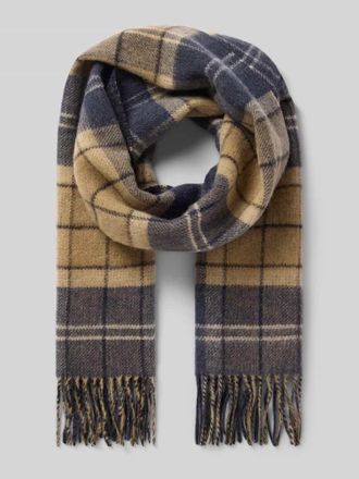 Barbour Schal mit Fransenabschluss