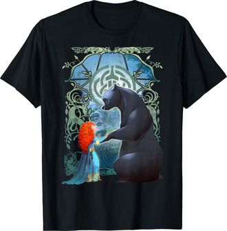 Disney Pixar Brave Merida And Bear Profile Portrait T-Shirt