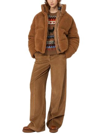 Weekend by Max Mara Intarsia-Knit Wool and Alpaca Sweater