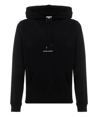 Saint Laurent Hommes Sweat Noir En Coton Bio