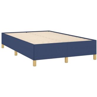 vidaXL Cadre de lit sans matelas bleu 120x190 cm tissu vidaXL
