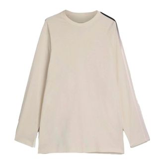 Yohji Yamamoto OVS GRD 3S LS T Pullover - - Sport - Herren - Wei&szlig; - S