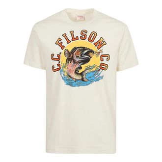 Filson Jersey Baumwoll-T-Shirt - - Tops - Herren - Wei&szlig; - M