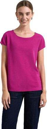 Street One Damen A321951 Ottoman-T-Shirt, royal Fuchsia, 44