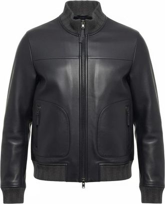 The Jack Leathers Homme, Vestes, Bleu, Taille: 3XL Casr 09 Leather Jacket