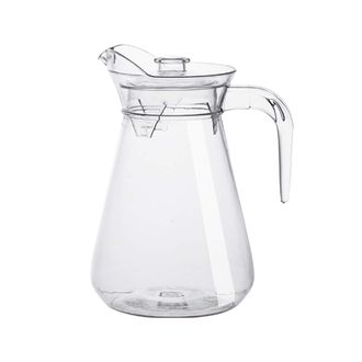 Cabilock Transparenter Saftbeh&auml;lter Aus Acryl Mit Abnehmbarem Deckel Klarer Getr&auml;nkekrug F&uuml;r K&uuml;hlschrank Geeignet F&uuml;r Kalte Und Hei&szlig;en Saft Milch F&uuml;r Picknicks