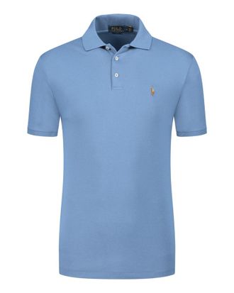 Ralph Lauren Softes Jersey-Poloshirt mit Pony-Stickerei, Custom Slim Fit in