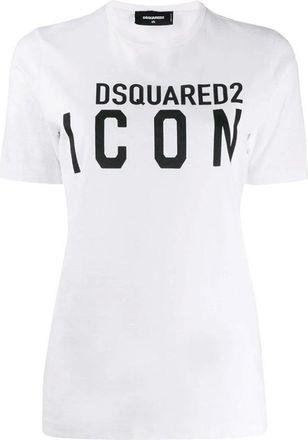 Dsquared2 Femme, Tops, Blanc, Taille: 36 FR T-Shirt