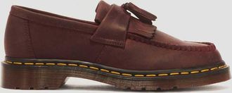 Dr. Martens Adrian Crazy Horse Leder Tassel Loafer in Rot, Gr&ouml;&szlig;e: 36