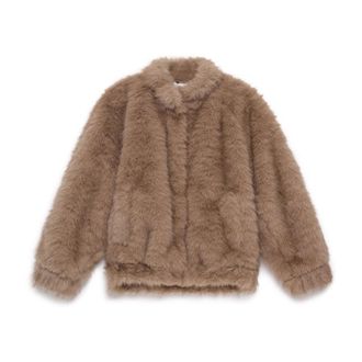 Maliparmi Puffy Fur Jacket - - Jackets - Damen - Beige - XL