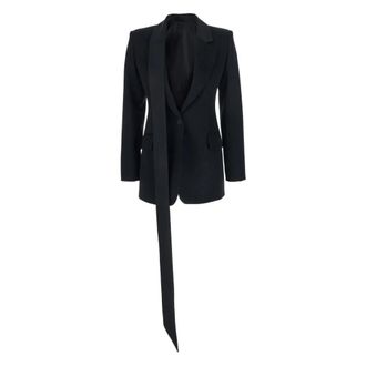 The Attico Wolljacke - - Jackets - Damen - Schwarzk - M