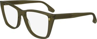 Victoria Beckham Femme, Accessoires, Vert, Taille: ONE Size Montures de lunettes en ac&eacute;tate