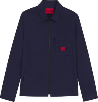 HUGO BOSS Hugo - Hemdjacke f&uuml;r Herren, Baumwolle (Marine)