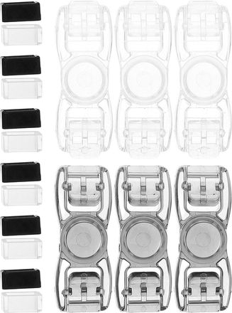 Hemoton GARVALON 6 St&uuml;ck Schwimmbrillen Schnallenclips aus Kunststoff Schnellverschluss Brillenbandbefestigung Verstellbare Brillenbandverriegelung f&uuml;r Wettka