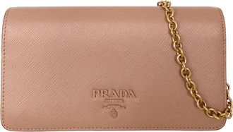 Prada Hobo Bags - Prada Wallet on Chain Mini Bandoliera Cipria - Gr. unisize - in Gold - f&uuml;r Damen