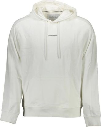 Calvin Klein Homme, Sweatshirts et sweats &agrave; capuche, Blanc, Taille: XL Micro Branding Sweat &agrave; capuche