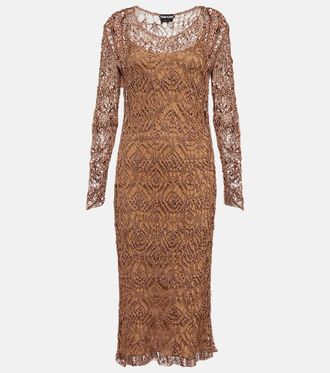 Tom Ford Midikleid aus Häkelstrick