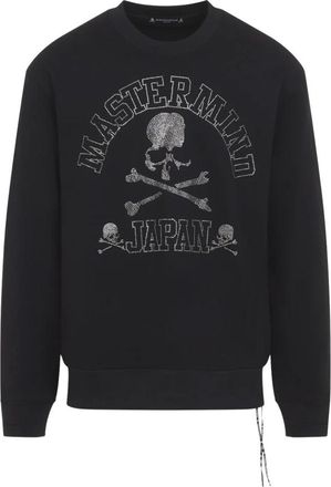 MASTERMIND WORLD Swarovski Kristalle Sweatshirt (Totenkopf) - - Sweatshirts & Hoodies - Herren - Schwarzk - M