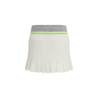 Casablanca Womens White Cotton Mini Skirt