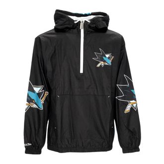 Mitchell & Ness San Jose Sharks Windbreaker Anorak - - Jackets - Herren - Mehrfarbig - L