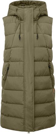 QS by s.Oliver Outdoorjacke Outdoor-Weste Warm wattierte Steppweste mit Kapuze