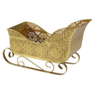 Soimiss Weihnachtsschlitten Metall Dekoration Rustikaler Kleiner Schlitten f&uuml;r Tisch und Kamin Kleine Weihnachtsdeko f&uuml;r Snacks und S&uuml;&szlig;igkeiten